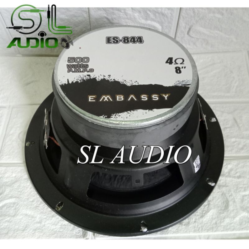 Jual SPEAKER SUBWOOFER 8 INCH EMBASSY ES-844 500WAT DOUBLE COIL MAGNET BESAR | Shopee Indonesia