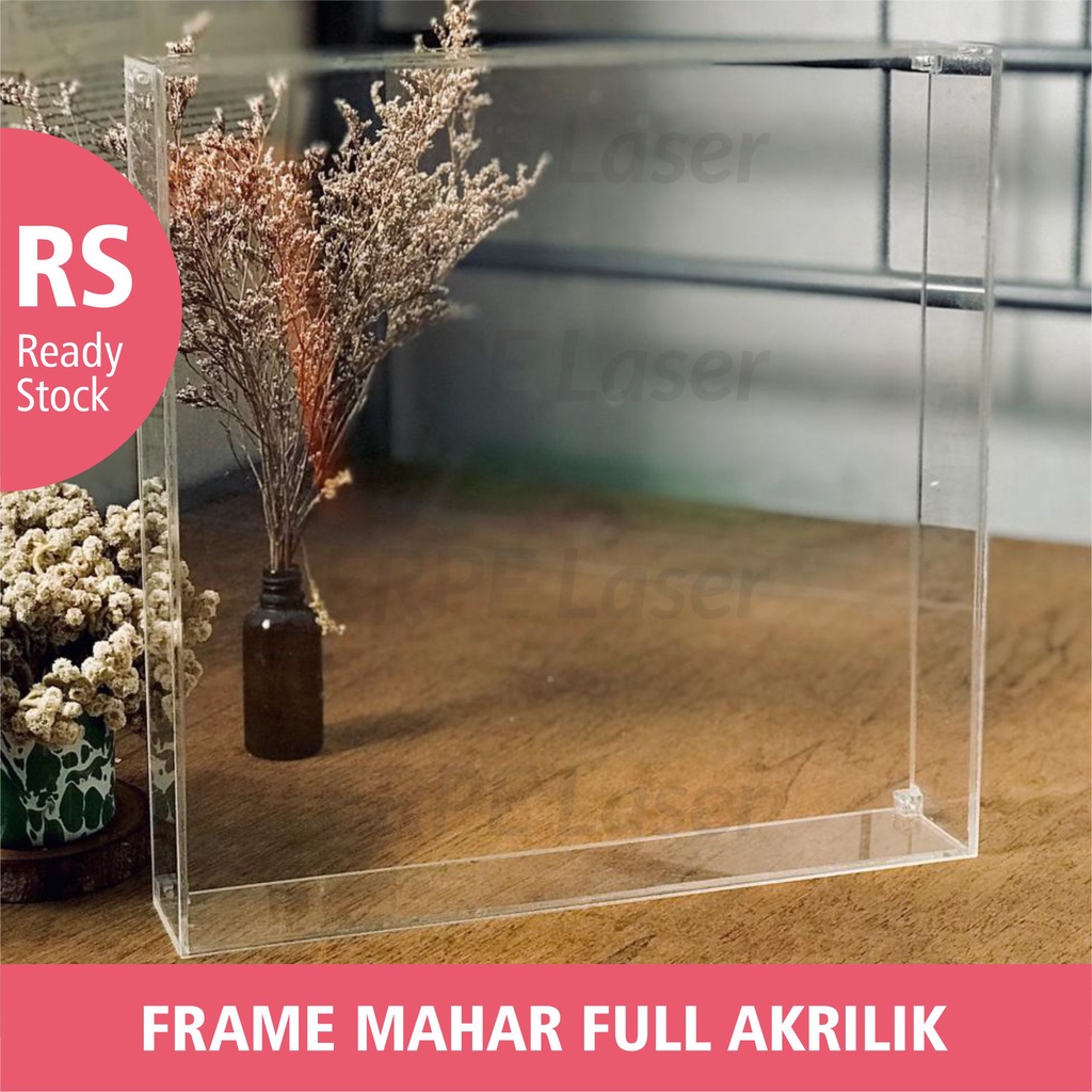Jual Frame Pigura Mahar Full Akrilik Transparan Box tebal 3mm (LEBIH ...