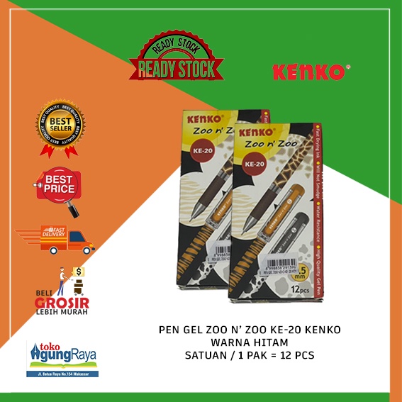 Jual PEN GEL ZOO N' ZOO KE-20 KENKO | Shopee Indonesia