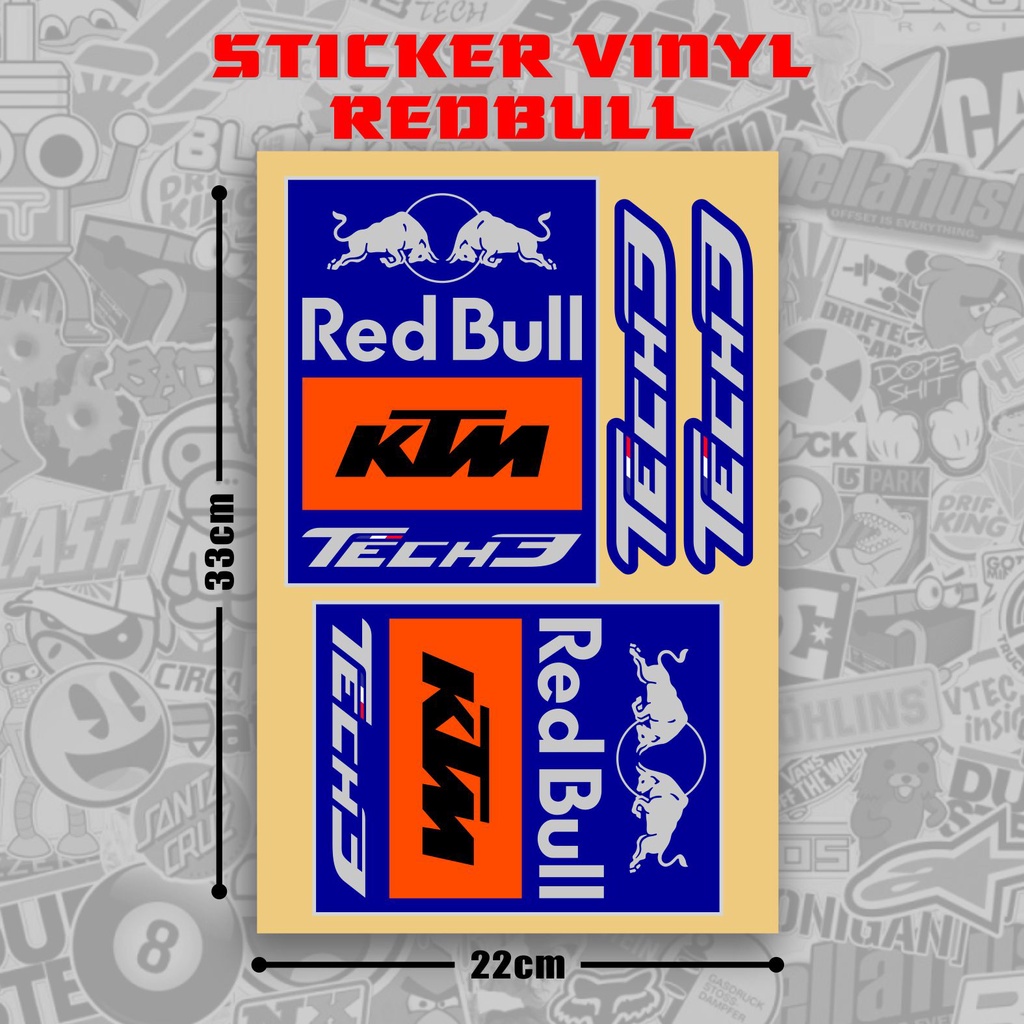 Jual STICKER RACING PRINTCUT RED BULL | Shopee Indonesia