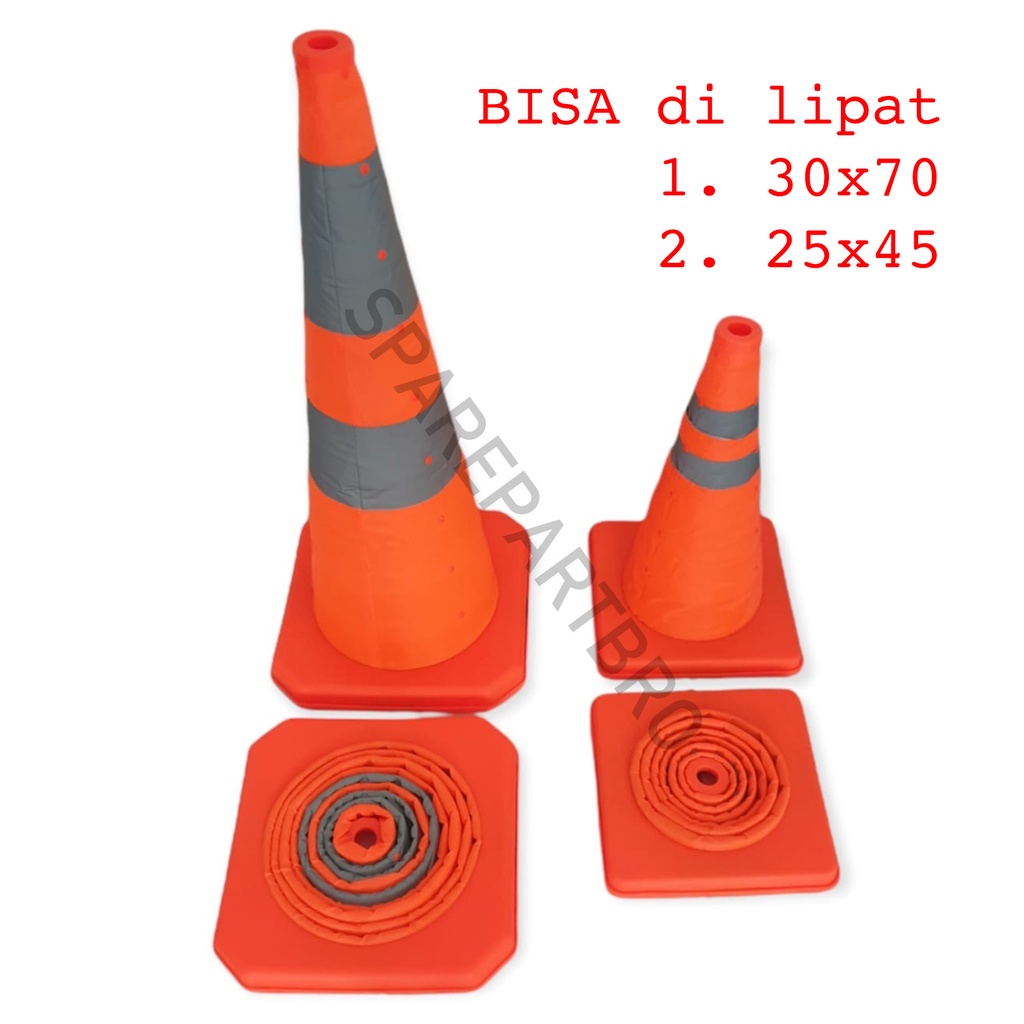 Jual Foldable Traffic Cone Emergency | Kerucut Segitiga Darurat Cone Lipat 25x45cm | Shopee ...