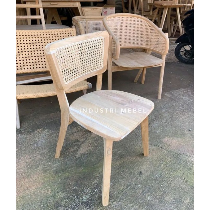 Jual Kursi TV Rotan Terbaru Full Kayu Jati Tua - Kursi Makan Cafe Resto Harga Murah Retro ...