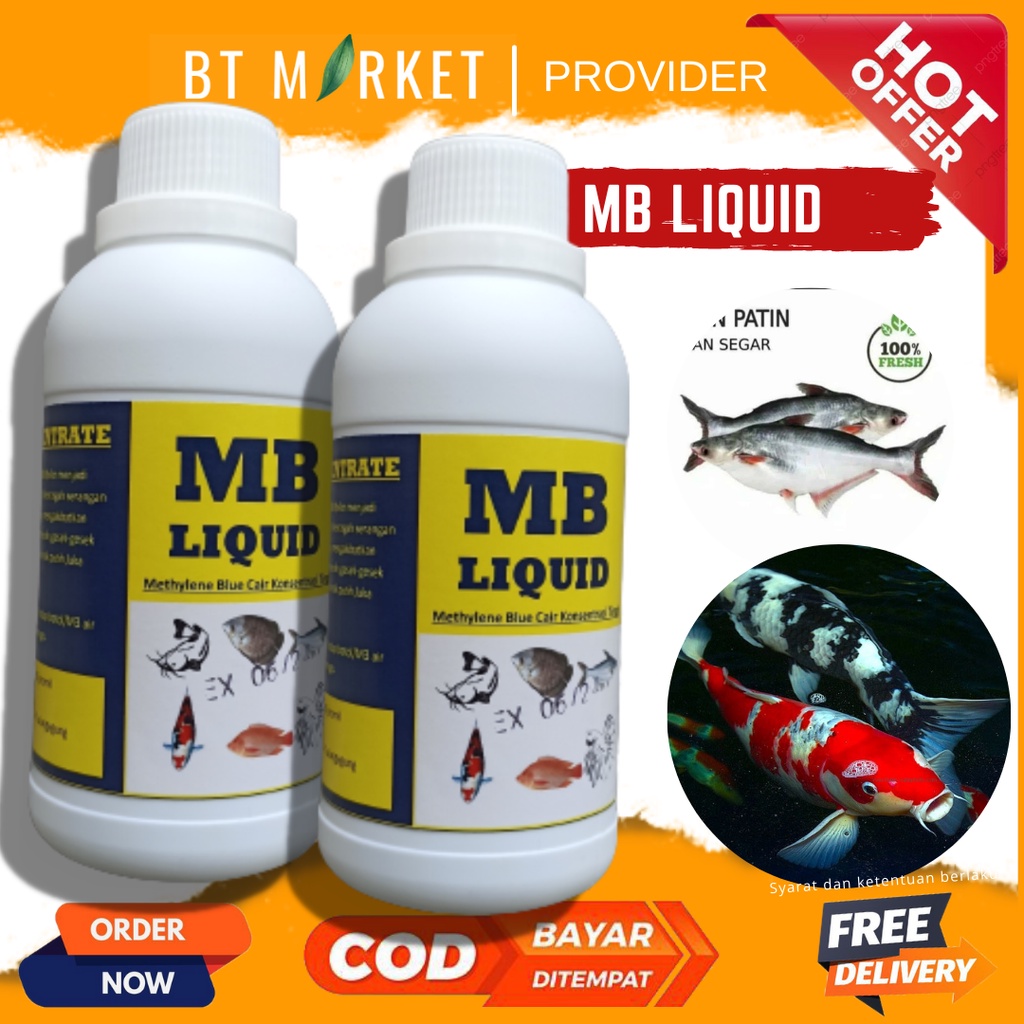 Jual Obat Biru MB Liquid 250 ml mengobati penyakit bintik putih / white ...