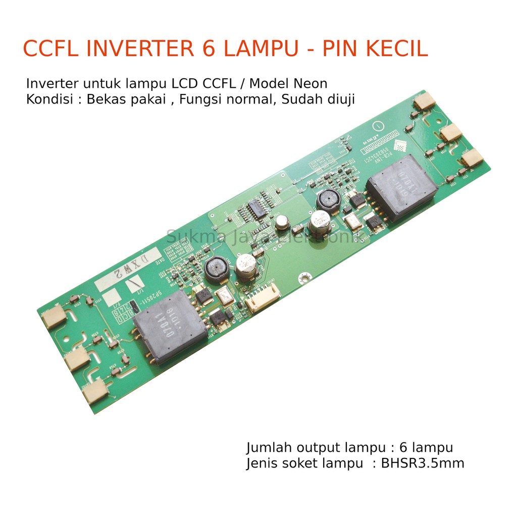 Jual LCD CCFL Inverter 6 lampu - Pin kecil - Bekas Pakai Used | Shopee ...