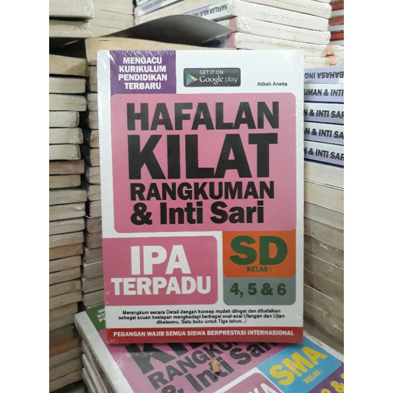 Jual Hafalan kilat rangkuman dan intisari IPA terpadu SD kelas 4 5 6 ...
