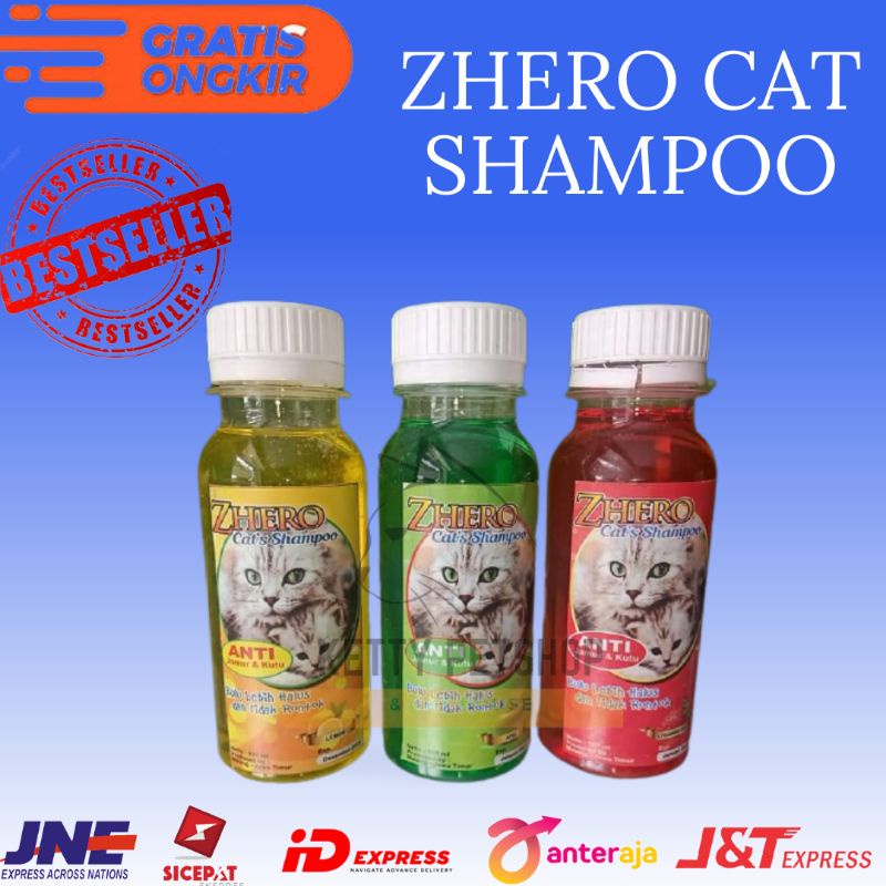 Jual SHAMPO KUCING ANTI KUTU DAN JAMUR ZHERO (100ml & 250ml) | Shopee ...