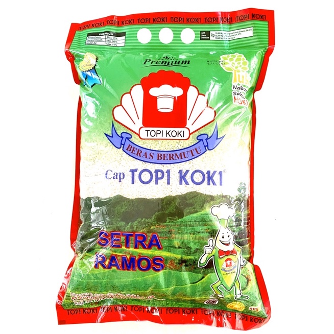 Jual beras premium topi koki 5 kg dan Hoki 5 kg | Shopee Indonesia