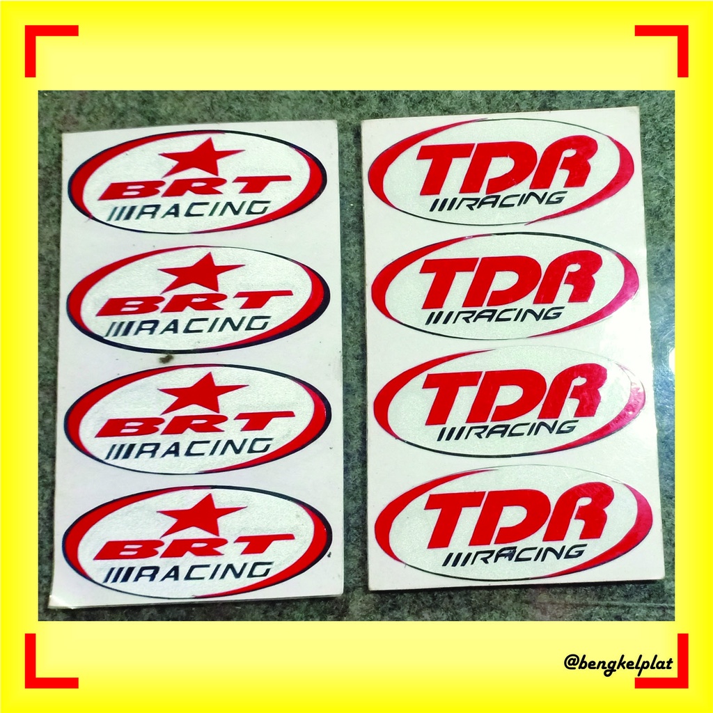 Jual Stiker Cutting Sticker Timbul Motor TDR BRT YSS Racing Reflektive ...