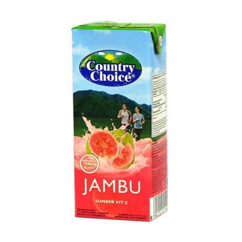 Jual minuman country choice jus jambu guava 250ml | Shopee Indonesia