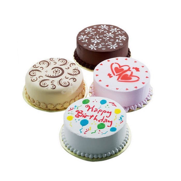 Jual 4 motif cetakan Cake Besar Happy Birthday Bunga Flower Balon Heart ...