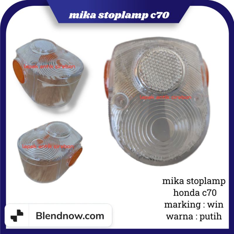 Jual kaca mika lampu belakang stopan stoplamp honda 70 c70 putih bening mata kucing | Shopee ...