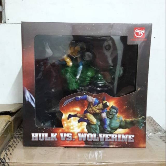 Jual Hulk vs wolverine statue new misb | Shopee Indonesia