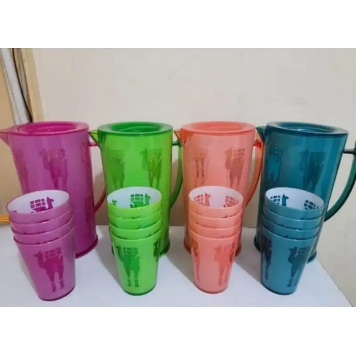 Jual Teko Melamin Teko Unta Set Teko Beranak Melamin Teko warna ...