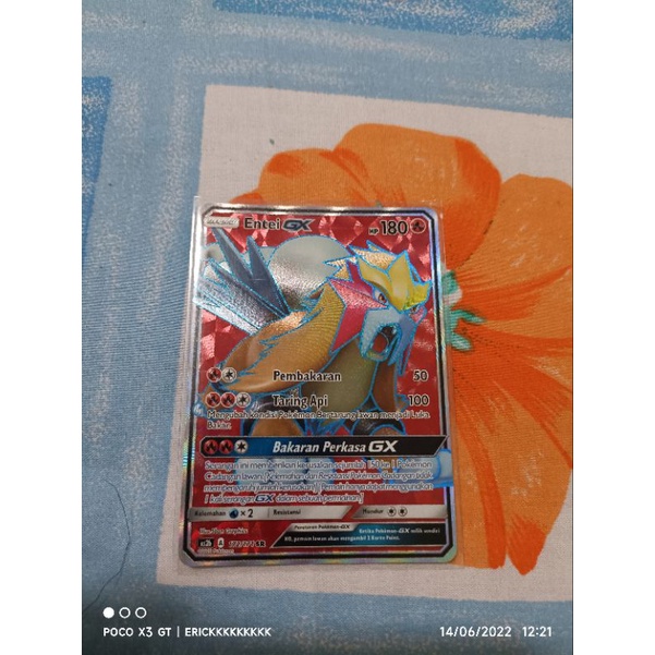 Jual Kartu pokemon Bahasa Indonesia entei gx | Shopee Indonesia