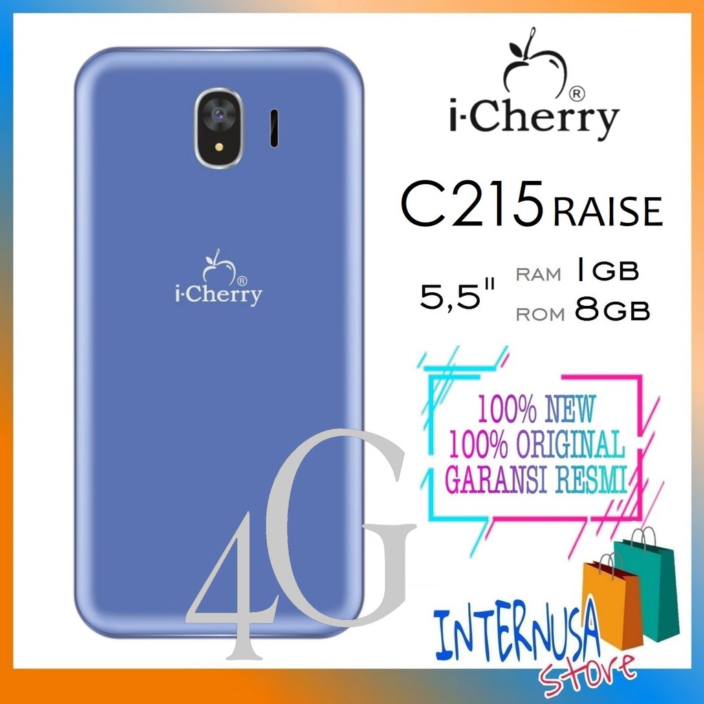 Jual HP iCHERRY C215 RAISE 4G - HP ANDROID 4G MURAH RAM 1GB ROM 8GB ...