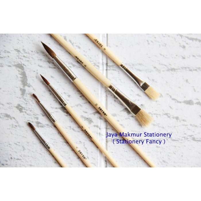 Jual Kuas Lukis Joyko Round & Flat BR-1 (1 set ) | Shopee Indonesia
