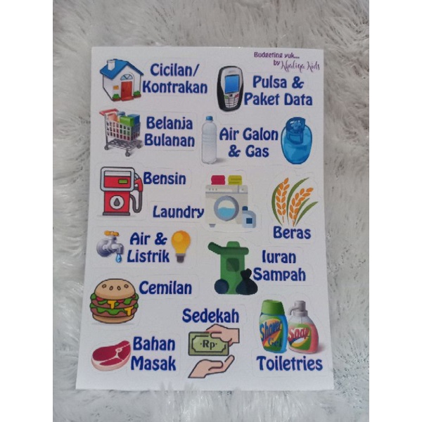 Jual Sticker Stiker Budgeting Keuangan | Shopee Indonesia