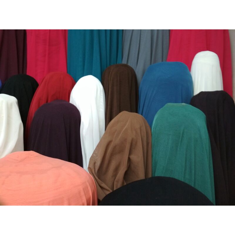 Jual Kain tile stret // bahan TULLE spandex // bahan lejing // Kain ...