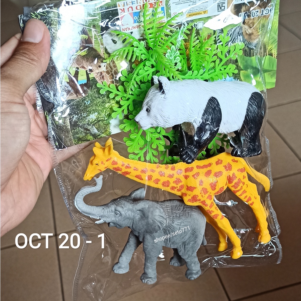 Jual SOFT ANIMAL SERIES Hewan Buas Singa Gajah Badak Rusa Zebra Jerapah ...