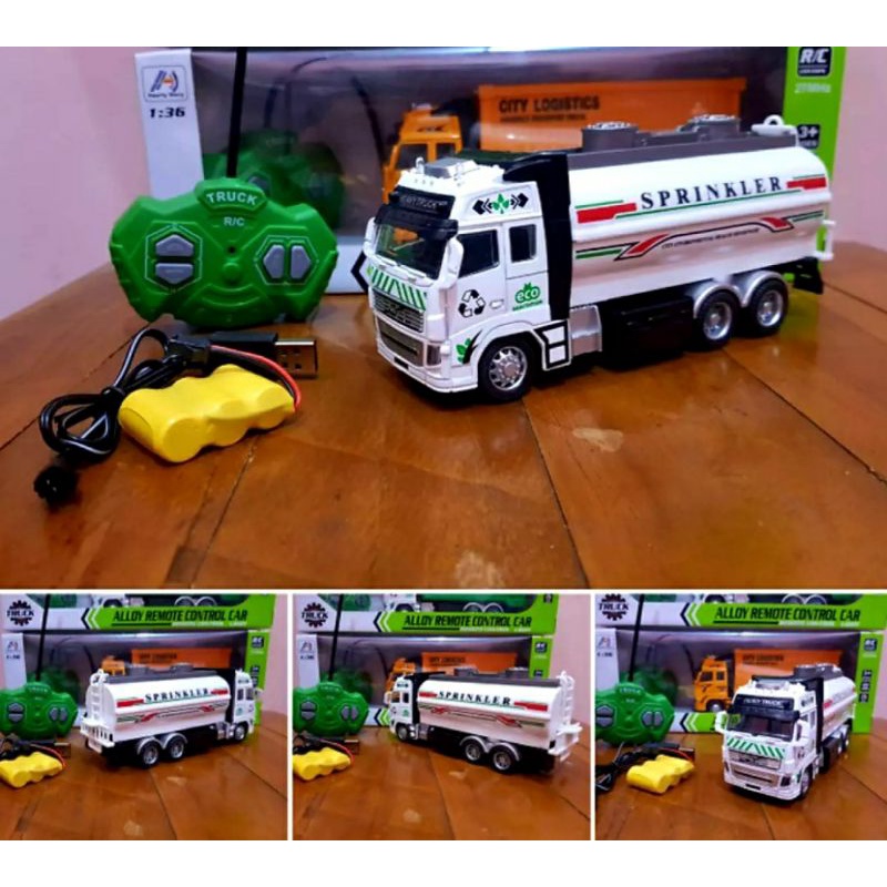 Jual mainan mobil remot control Truck tangki bisa di isi air sepaket ...