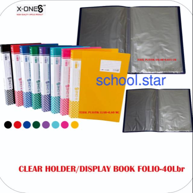 Jual CLEAR HOLDER FOLIO / DOCUMENT KEEPER F4 / DISPLAY BOOK (ISI 40 ...
