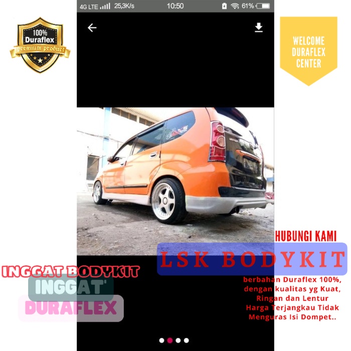 Jual Bodykit avanza tipe s body kit avanza bodikit avanza bodykit ...