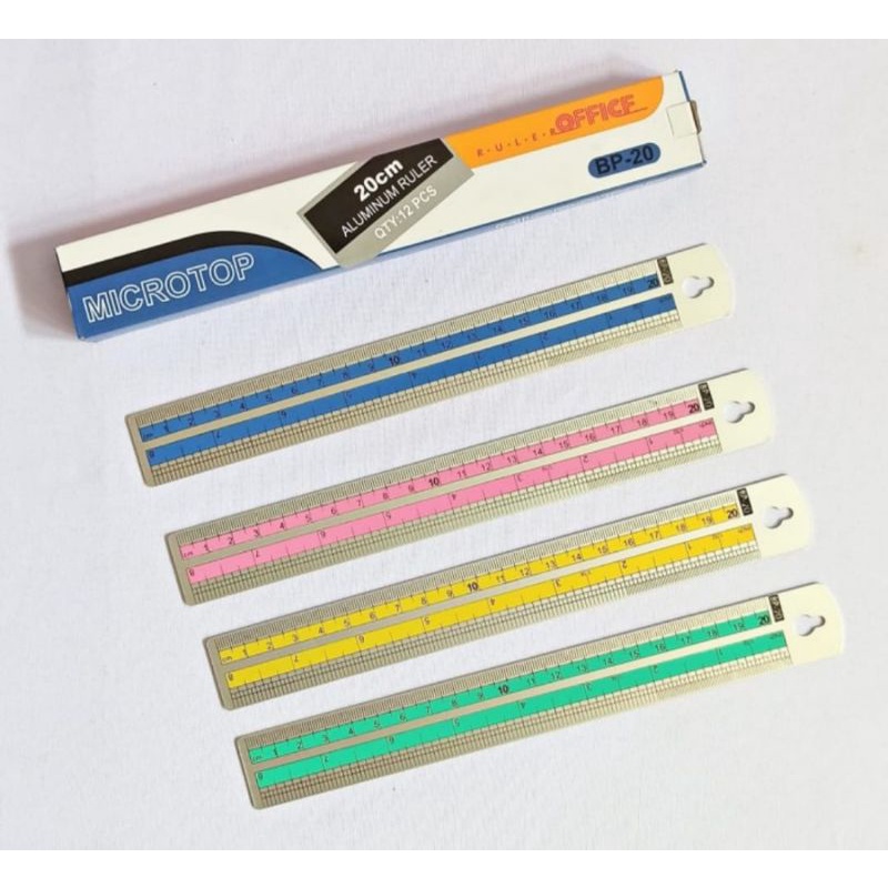 Jual HD Penggaris Aluminium 20cm / Garisan / Pengaris / Ruler | Shopee ...