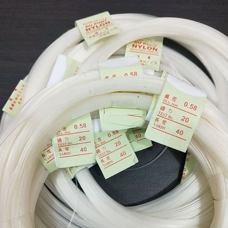 Jual Senar Dupont Monofilement Warna Putih Kabut Leader/Hand Line High ...