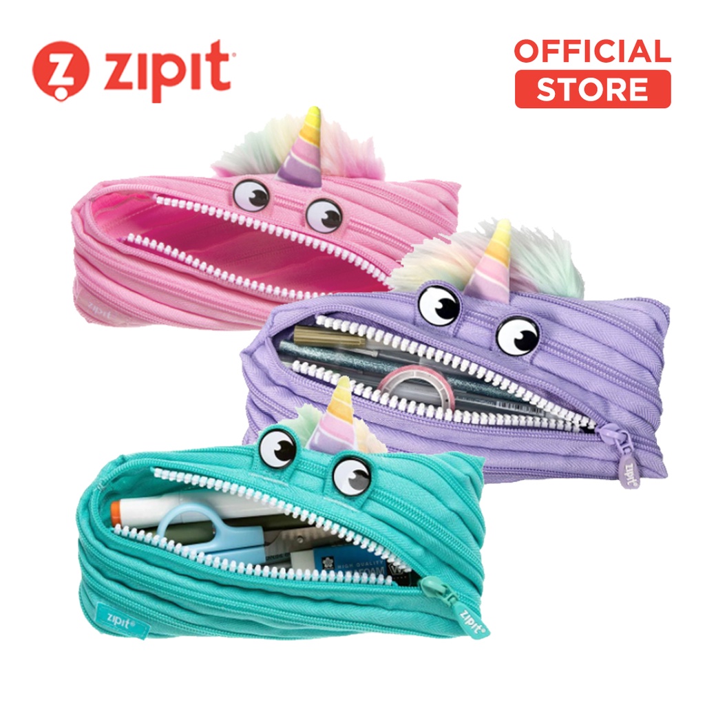 Jual Tempat Pensil/Pouch Lucu/Tempat Make up Zipit Unicorn Pouch ...