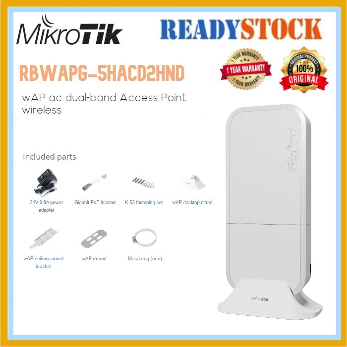 Jual Mikrotik RBwAPG-5HacD2HnD wAP ac dual-band Access Point wireless ...