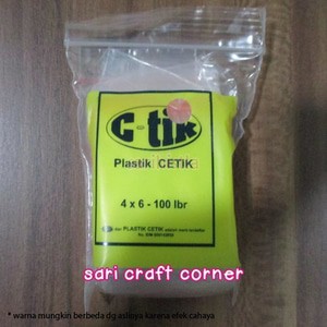 Jual Plastik Cetik Ctik Serbaguna Klip 4x6 cm - Plastik Obat 100 lembar ...