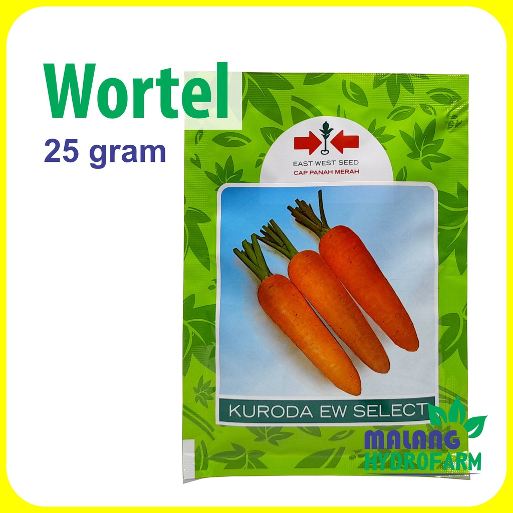 Jual Benih Wortel Kuroda Ew Select 25 gram Cap Panah Merah sayur unggul ...