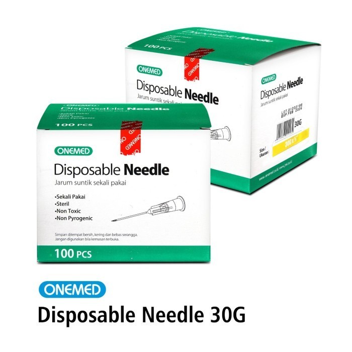 Jual ONEMED DISPOSABLE NEEDLE 30G PCS | Shopee Indonesia