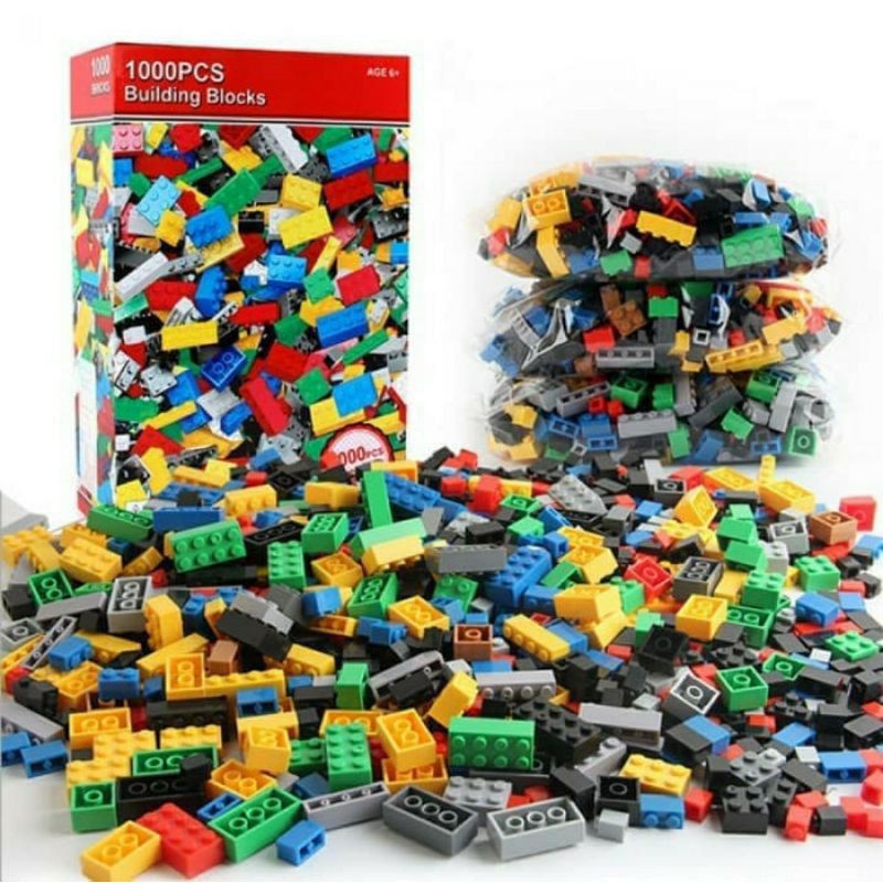 Jual Mainan 1000pcs lego brick build block DIY Creative building blocks ...
