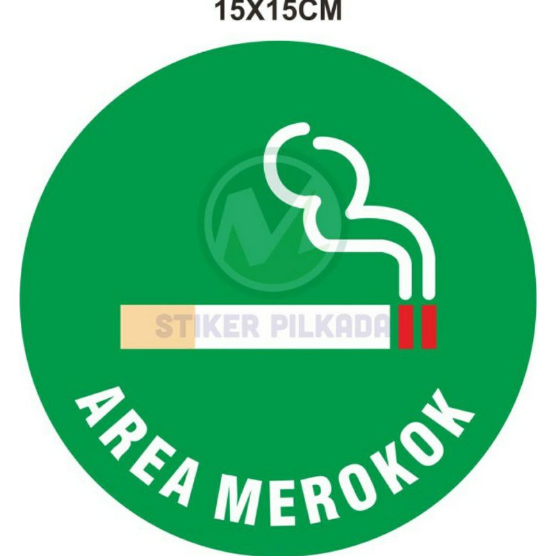 Jual STIKER VINYL SMOKING AREA 15x15CM | Shopee Indonesia