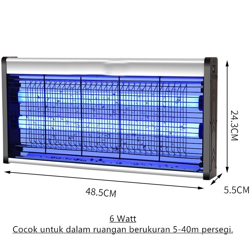 Jual Insect Killer Perangkap Nyamuk Lalat Lampu UV 6 watt 8 watt ...