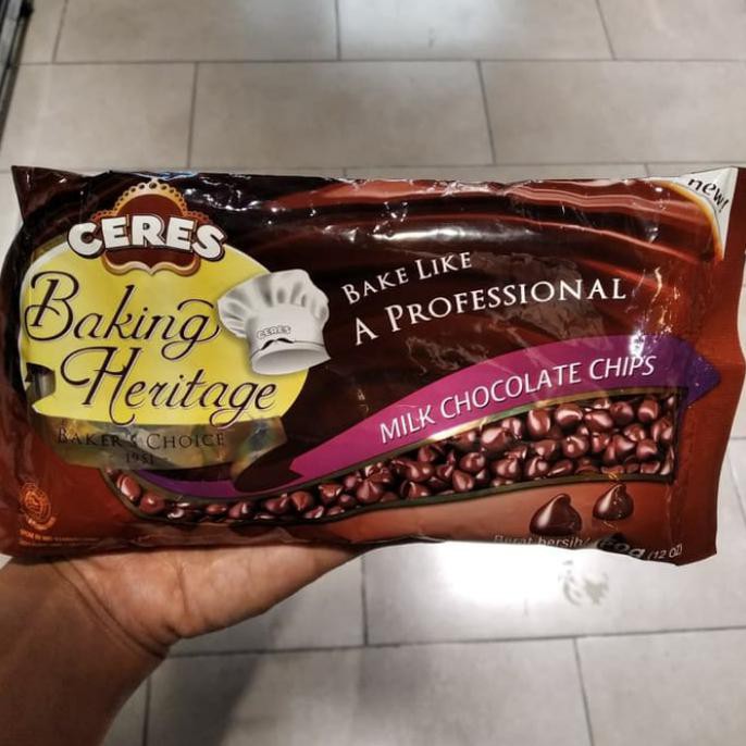 Jual CERES BAKING HERITAGE MILK CHOCOLATE CHIPS 250gr | Shopee Indonesia