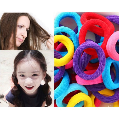 Jual Kunciran Anak Perempuan - Kunciran Rambut - Karet Rambut Polos ...