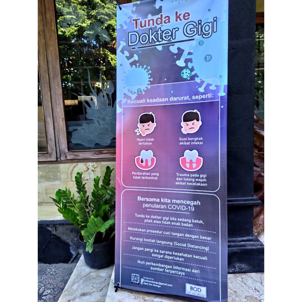Jual X-BANNER DOKTER GIGI PENCEGAHAN VIRUS | Shopee Indonesia