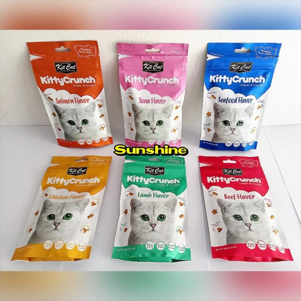 Jual Kit Cat Kitty Crunch 60gr All Varian-Snack/Cemilan Kucing ...