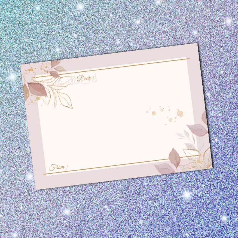 Jual Kartu Ucapan Polos | Dear Blank Card | Greeting Card Polos | Bisa ...