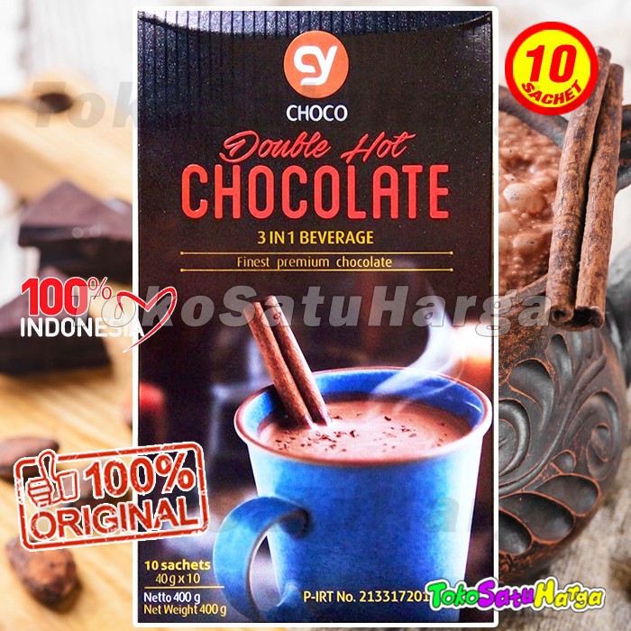Jual CY Choco Double Hot Chocolate Drink Minuman Premium Coklat HALAL ...