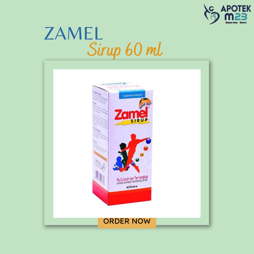 Jual Zamel Syrup 60 ML - Vitamin Mineral Anak | Shopee Indonesia