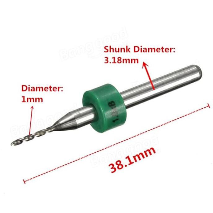 Jual Ini Drill Bit 1Mm 10Pcs Pcb Mini Drill Tungsten Mata Bor For Pcb ...