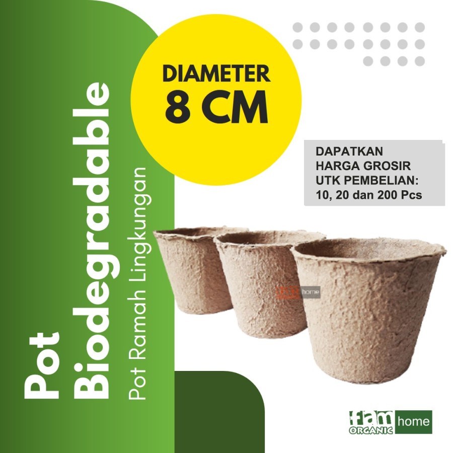 Jual Pot Kertas / Daur Ulang / Pot Biodegradable Grosir Ramah ...