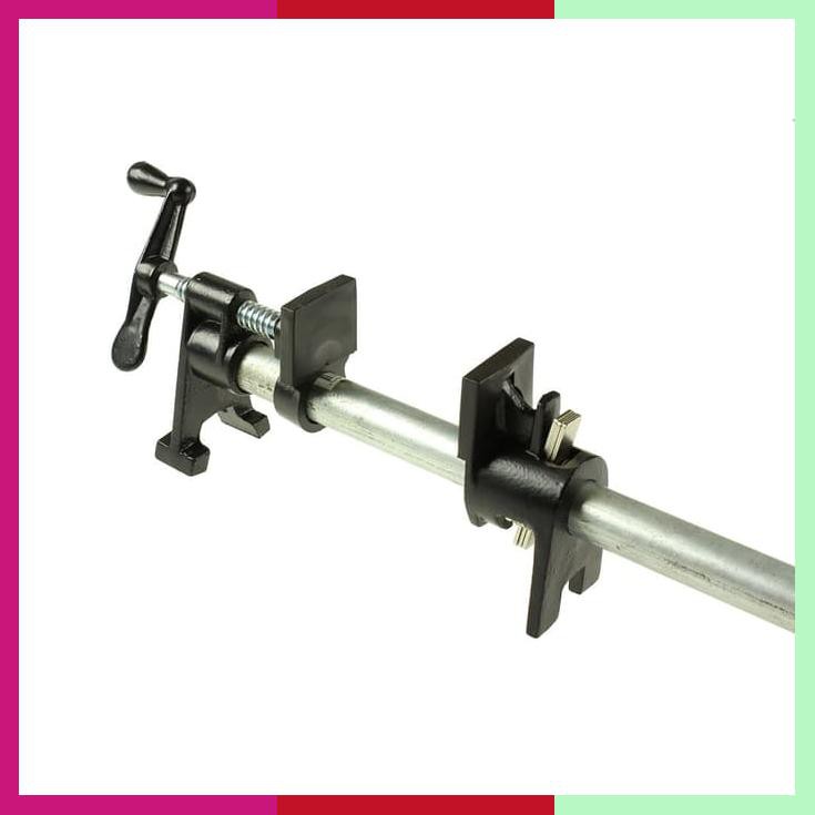 Jual Pipe Clamp Fixture With Legs 3/4 For Woodworking Clamp Project ...