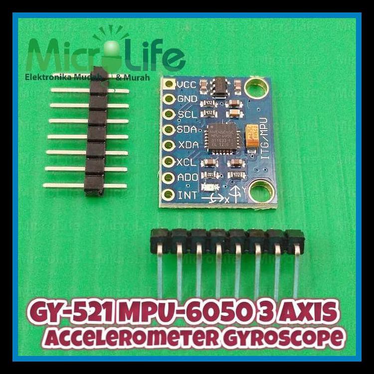 Jual Gy-521 Mpu-6050 3 Axis Accelerometer Gyroscope Arduino Raspberry Pi Kode 954 | Shopee Indonesia