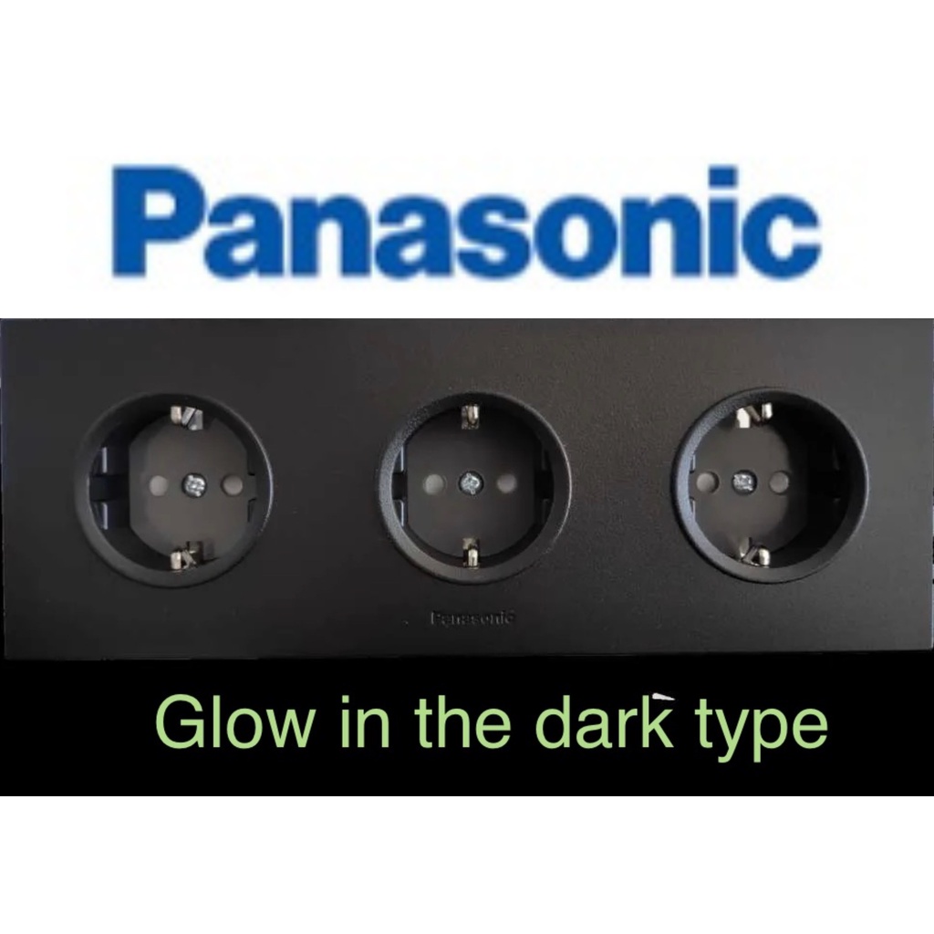Jual Panasonic Triple Stop Kontak WESJ 11233 Black Matte Hitam 1121 B 3 Gang Colokan CP | Shopee ...