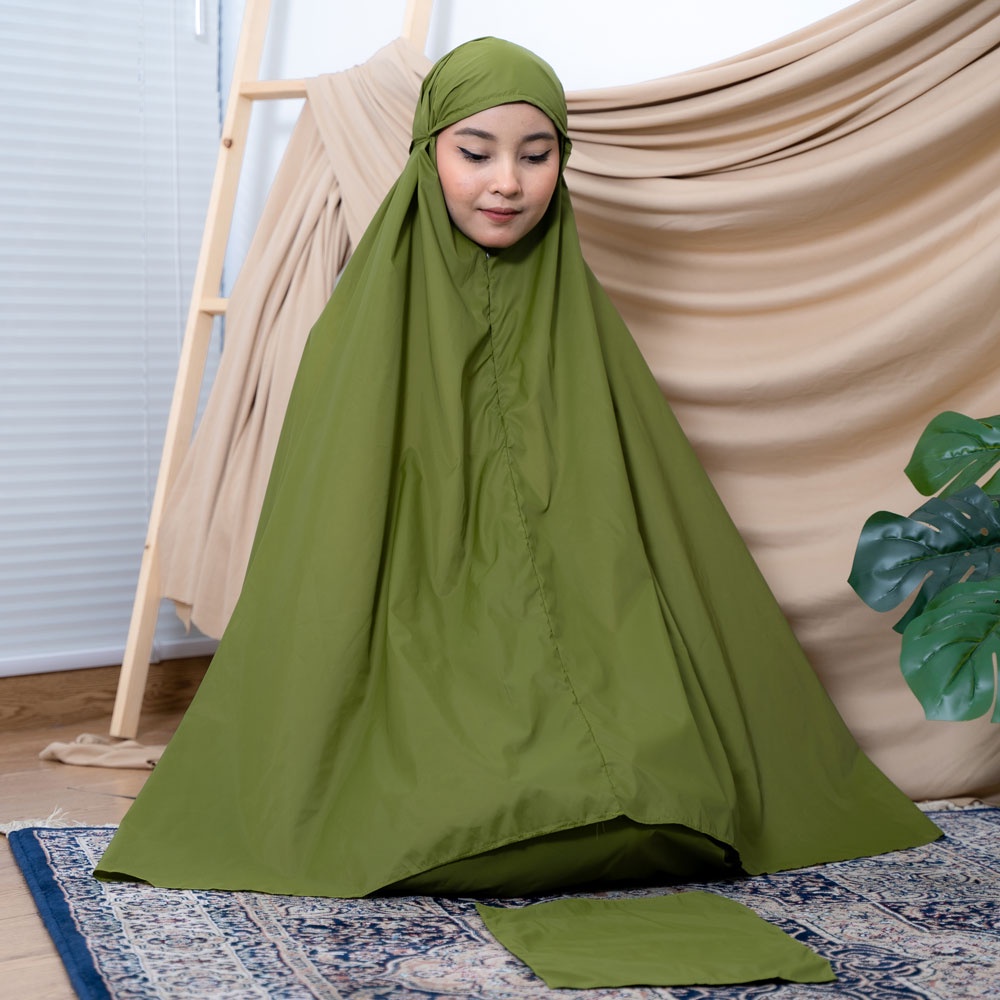 Jual Mukena Travel Mini Korea Parasut Premium (MKN-36; Rifle Green ...