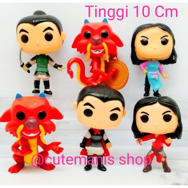 Jual Funko POP! Disney Movies Mulan/Topper Cake/Mainan Set Isi 6 ...